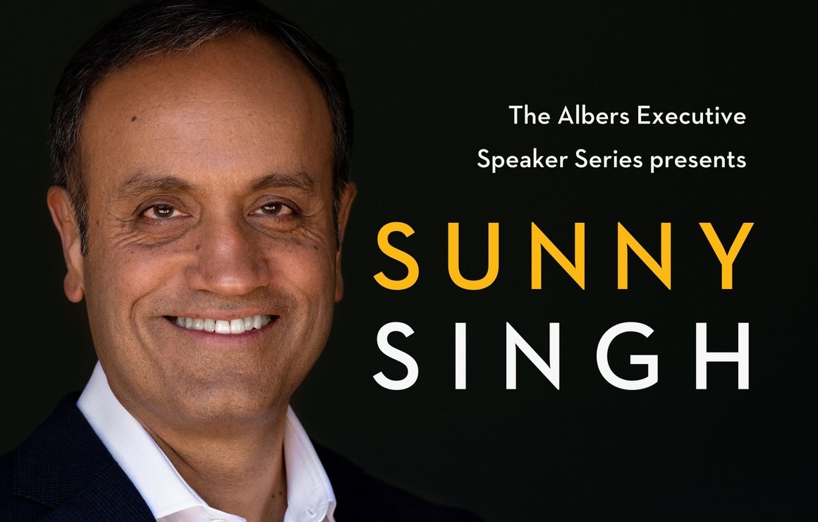 Sunny Gurpreet Singh kicks off 2024-25 Albers Executive Speaker Series ...